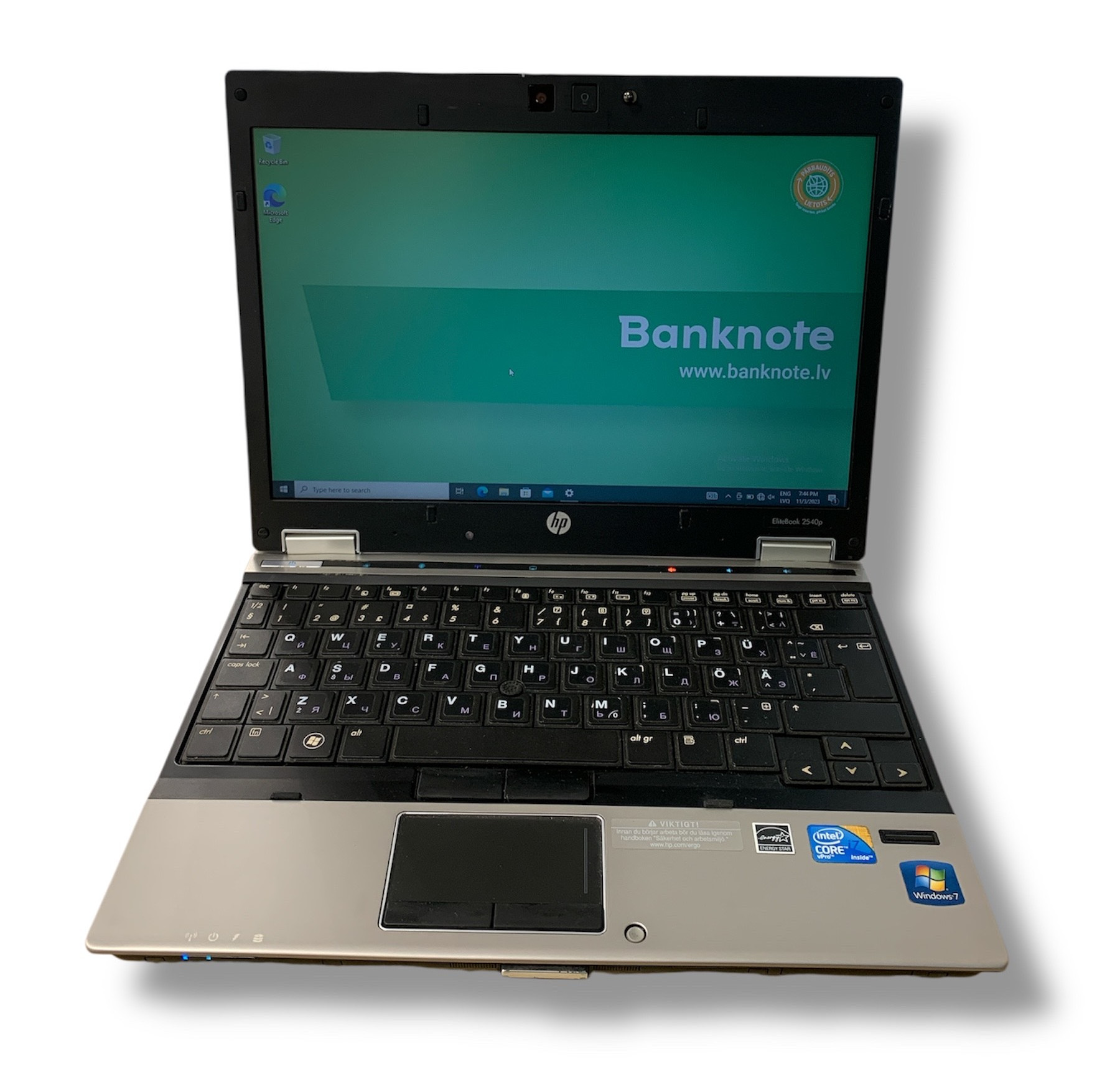 Elitebook 2540p – Banknote internetveikals